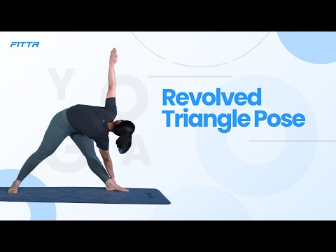 How To Do Revolved Triangle Pose/ Parivrtta Trikonasana | Exercise Video