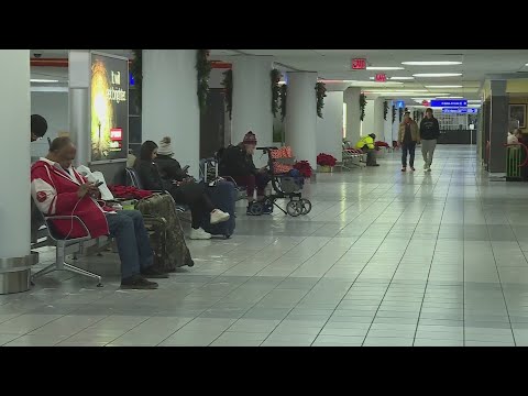 Travelers anxious as flights postponed again at Lambert Airport amid arctic breeze