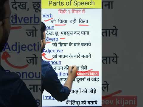 Part Of Speech सीखें चुटकी में @sanjeevkijani #shorts #youtubeshorts #viralvideo
