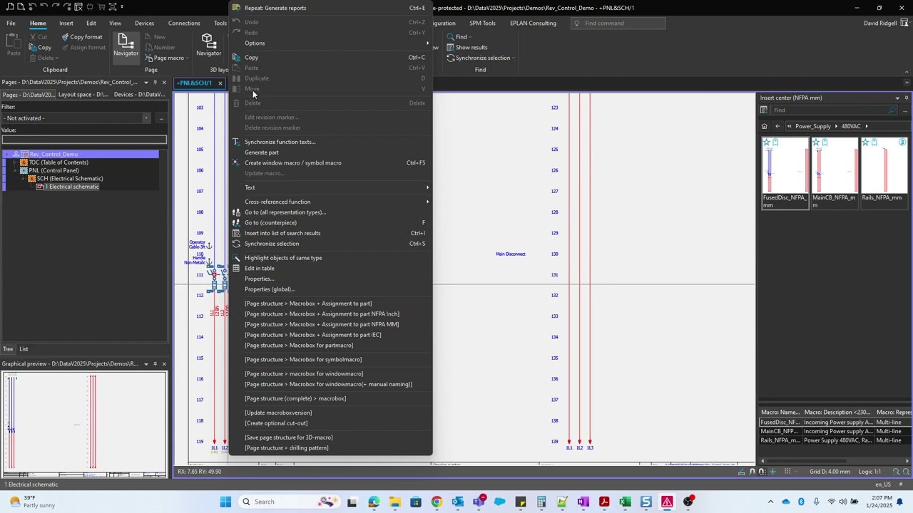 Revision control in Eplan