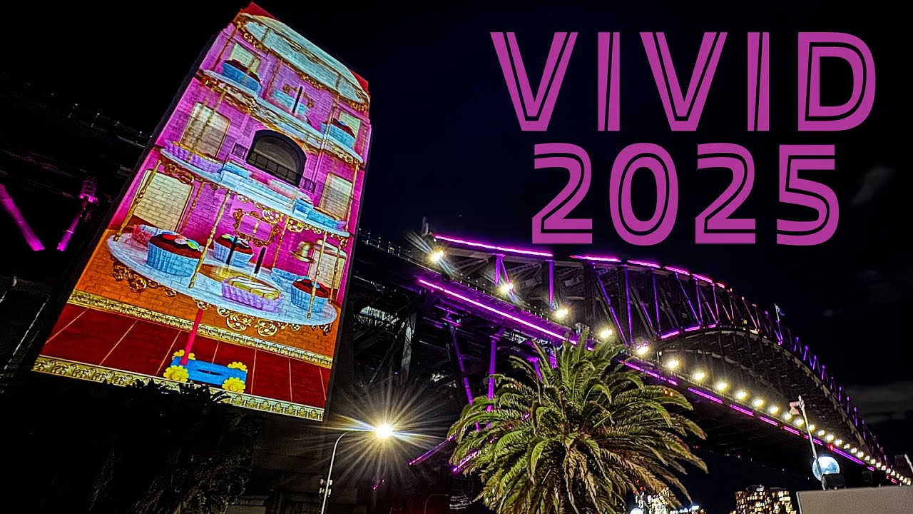 💡🌈 Vivid Sydney 2025 Highlights | Light Walk from Darling Harbour to Circular Quay