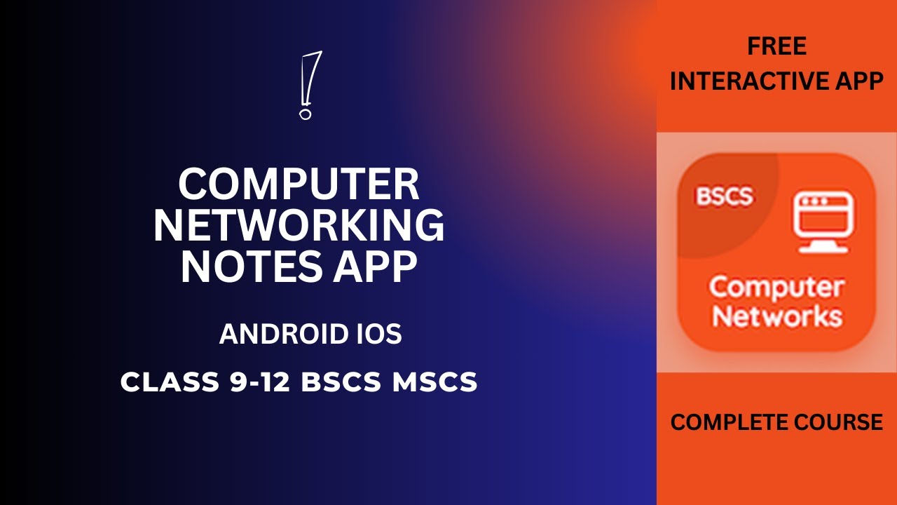 Computer Networking Notes App | Download Android iOS Apps | Class 9-12 Computer Networks Notes App