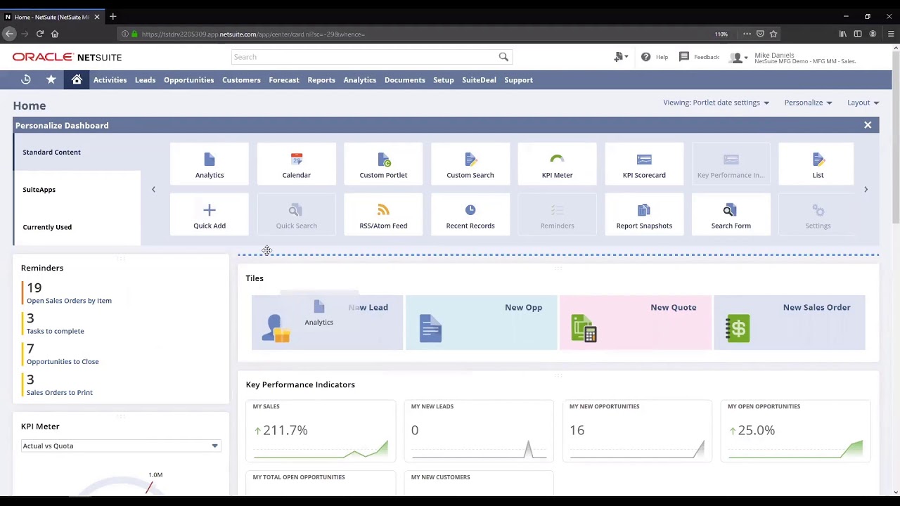 NetSuite SuiteSuccess Manufacturing Overview