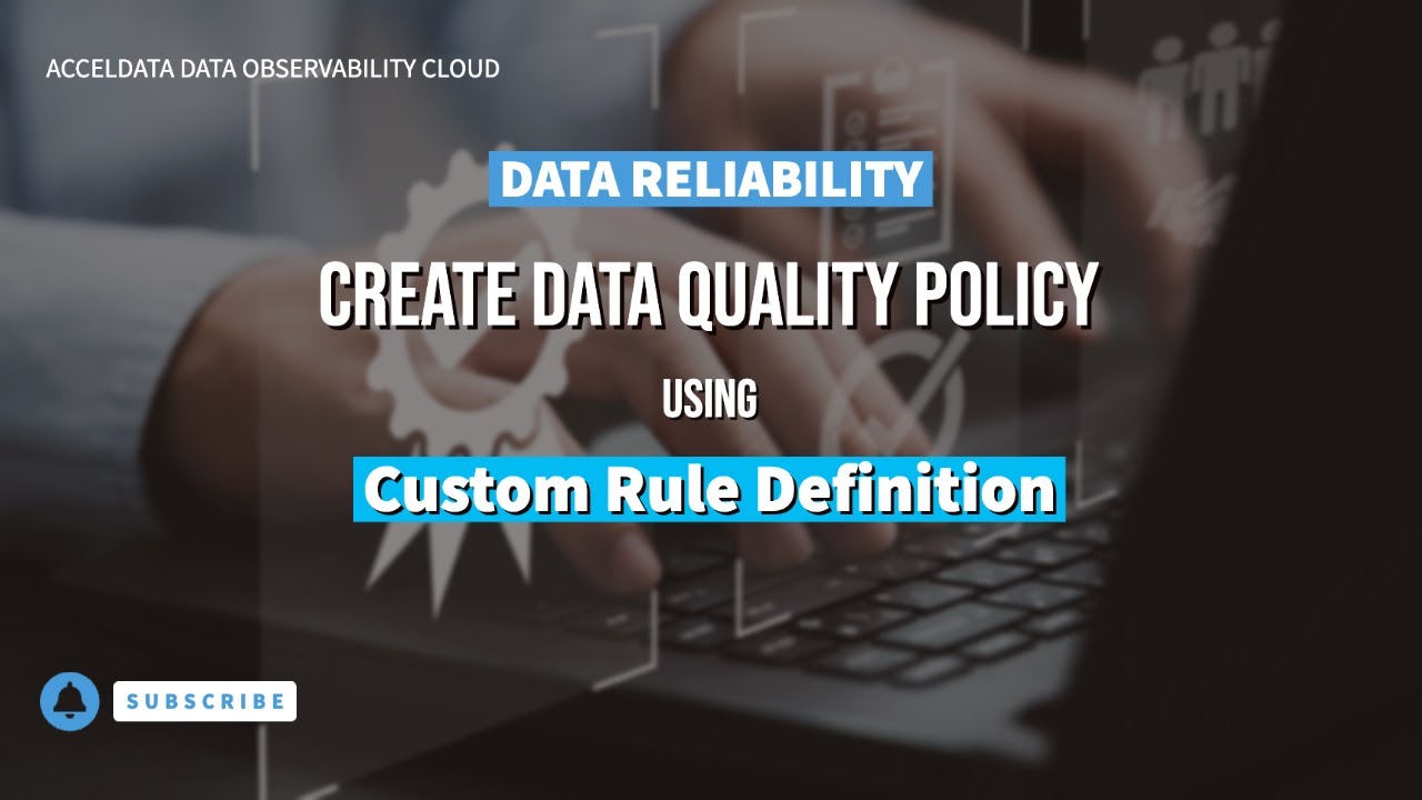 Creating a Data Quality Policy Using a Custom Rule Definition