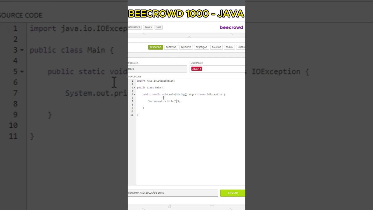 BeeCrowd - 1000 - JAVA