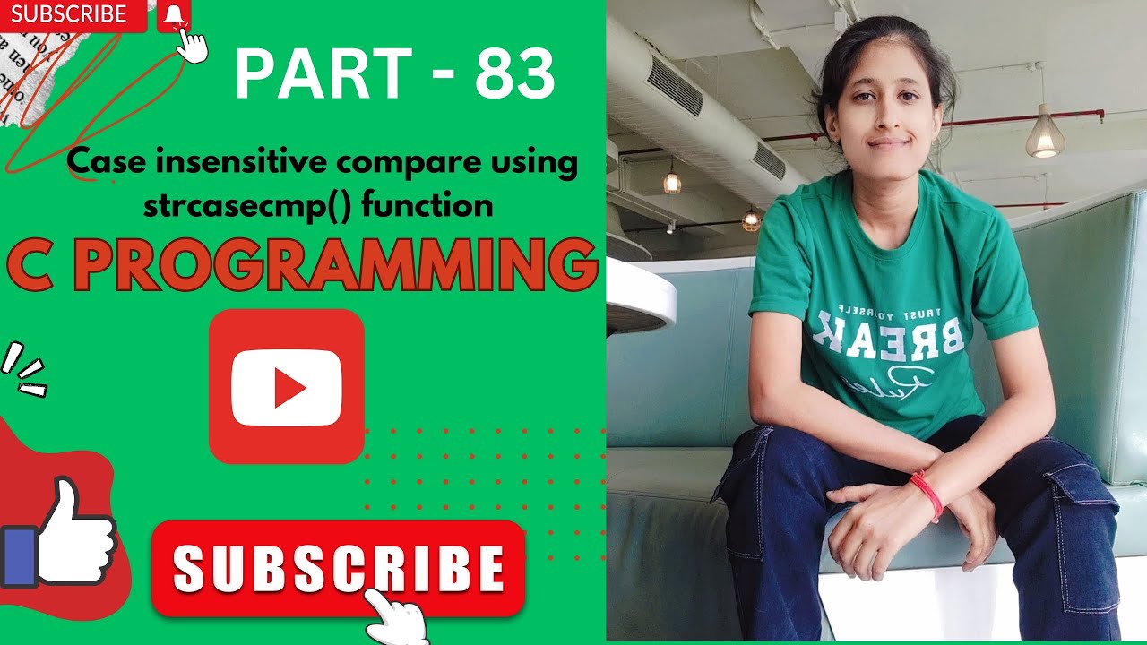 Case insensitive compare using strcasecmp() function in C Programming