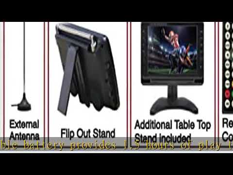 NAXA Electronics NT-90 9' Portable TV & Digital Multimedia Player (Black)