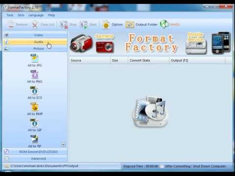 Format Factory Tutorial