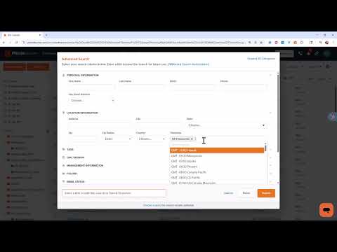 Searching for Contacts based on their location information