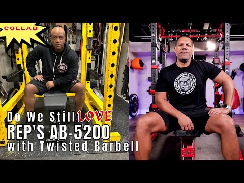 Rep Fitness Adjustable Bench In Depth Review with Twisted Barbell