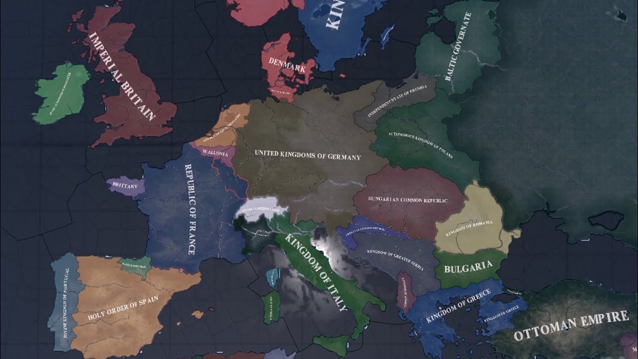 Pax Britannica An Imperial Timeline - Hoi4 Timelapse