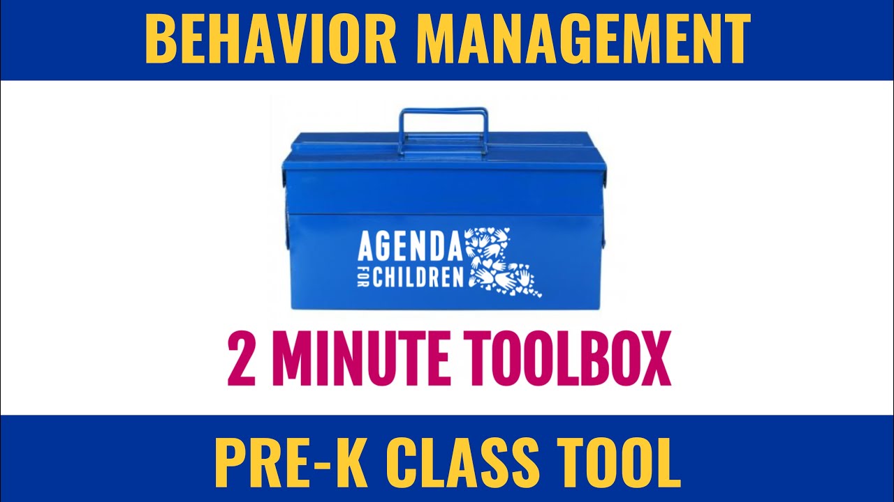 2 Minute Toolbox: (Pre K) Behavior Management