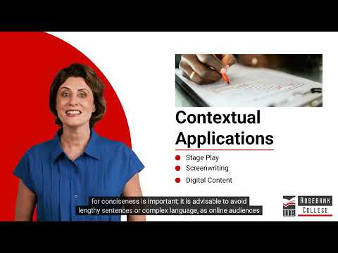 Editing and proofreading techniques to dramatic writing tasks for various contexts (LU2/LO7c)