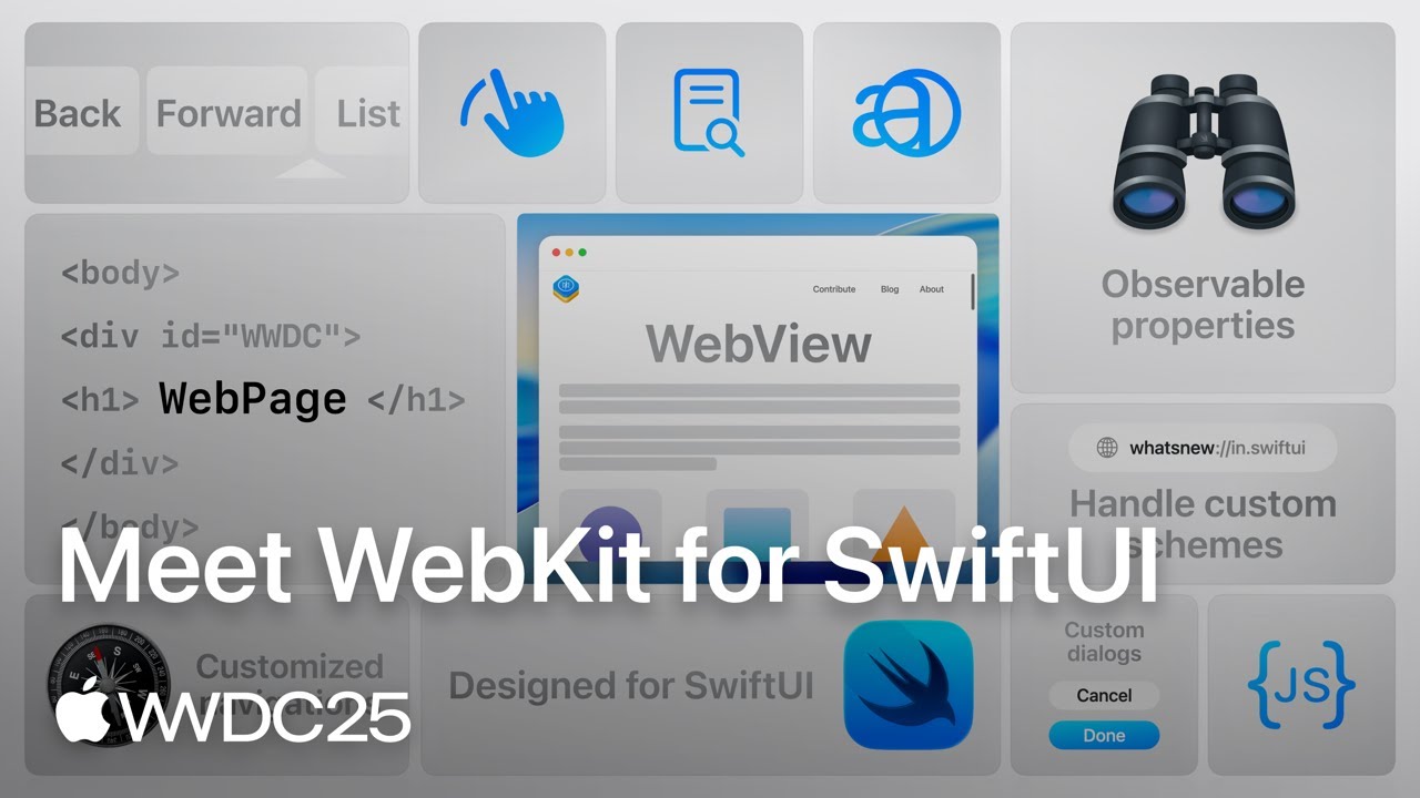 WWDC25: Meet WebKit for SwiftUI | Apple