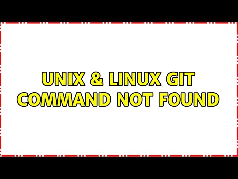 Unix & Linux: git command not found (3 Solutions!!)