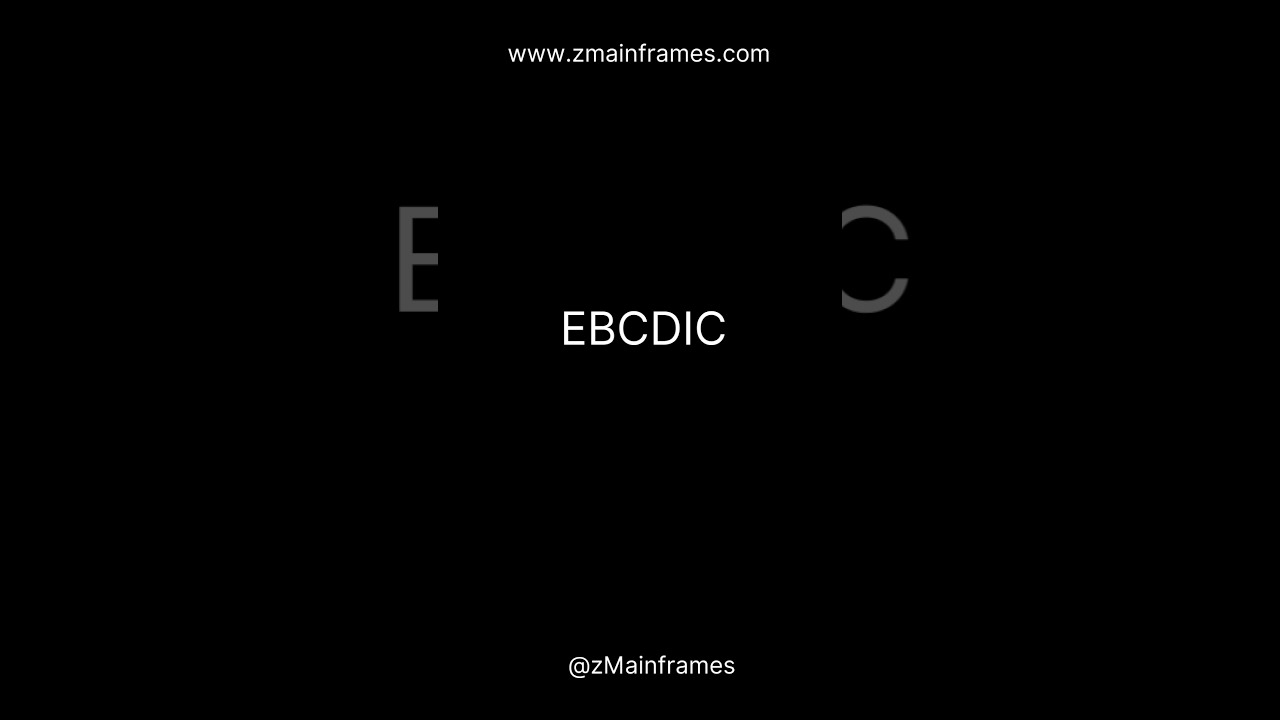 EBCDIC in mainframes?
