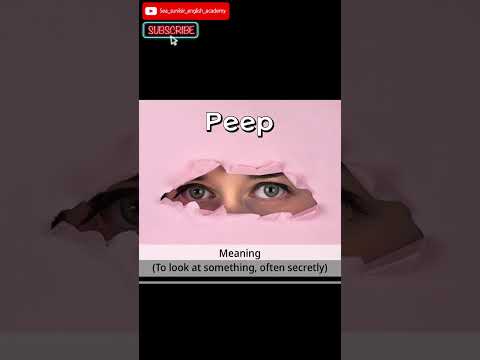 Peep | Learn ENGLISH with SUNIL SI R #shorts