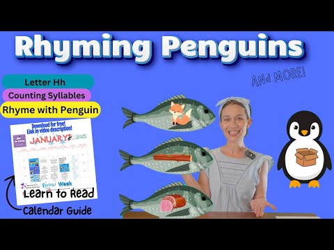 Phonics Fun for Little Ones!: Animals in Winter and Letter Sounds| Rhyme with Penguins| Syllables