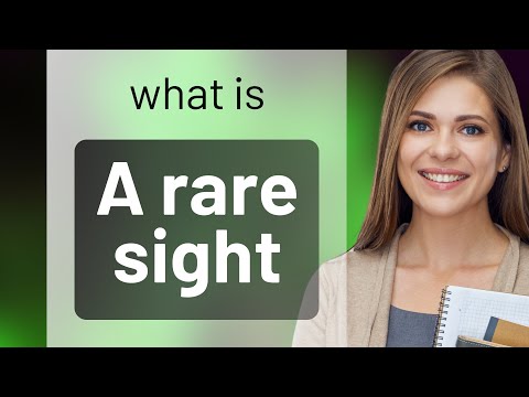 Understanding "A Rare Sight": An English Phrase Explained