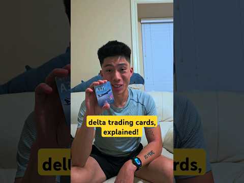 EVERYTHING you need to know about delta's trading cards ✈️ #tradingcards #delta #souvenir #explained