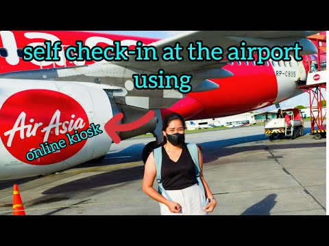 How to self check-in at the airport using Air Asia online kiosk? @airasia