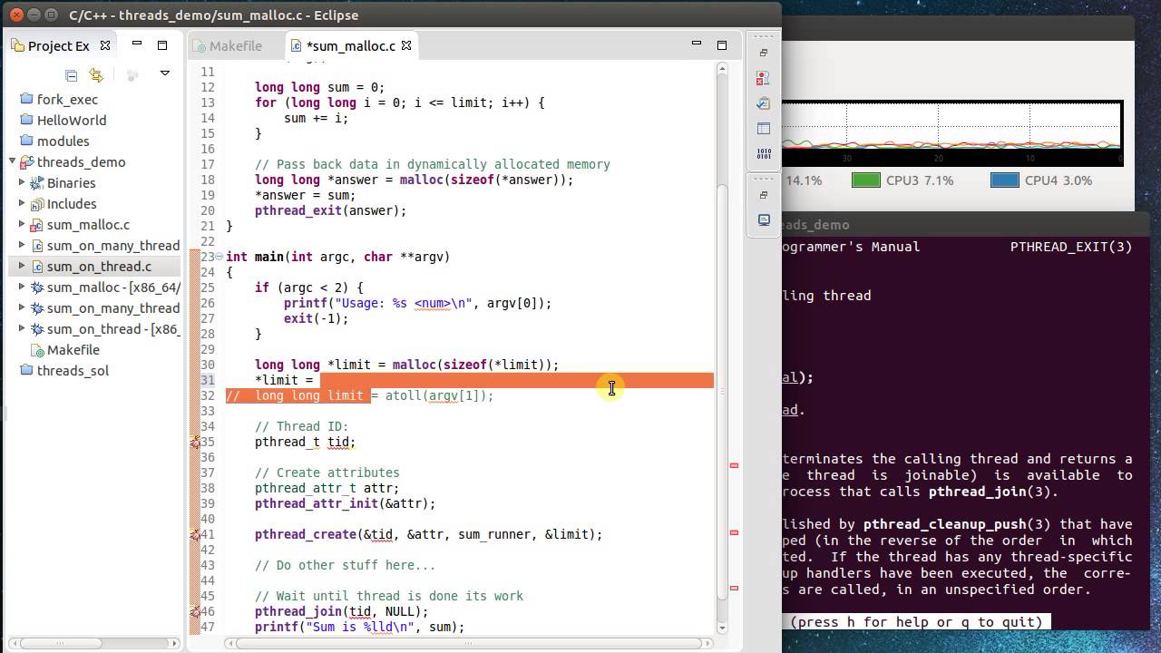 pthreads #3: Dynamic Memory