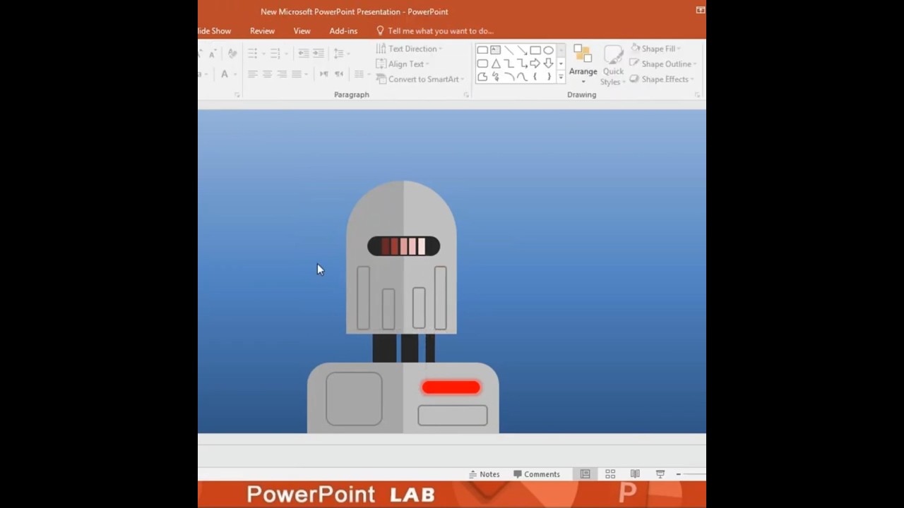 Design Robot on PowerPoint #powerpointtutorial #powerpoint