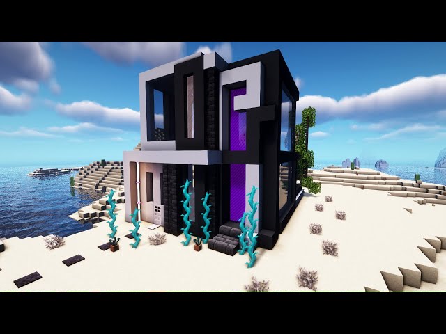 How to: Modern House + Nether Portal 1.17.1 Minecraft Map