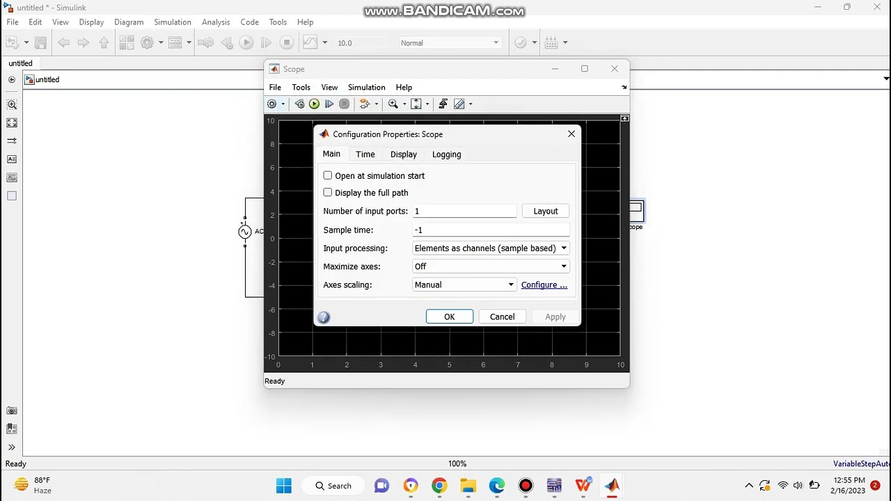 Analyzing Voltage and Current Waveform of Single Phase on Matlab Simulink Software.