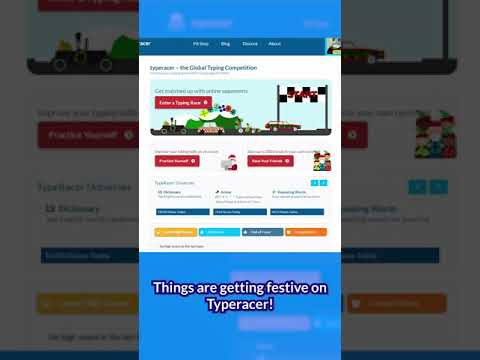 Things are getting festive on Typeracer! 🚗 - #typeracer #shorts