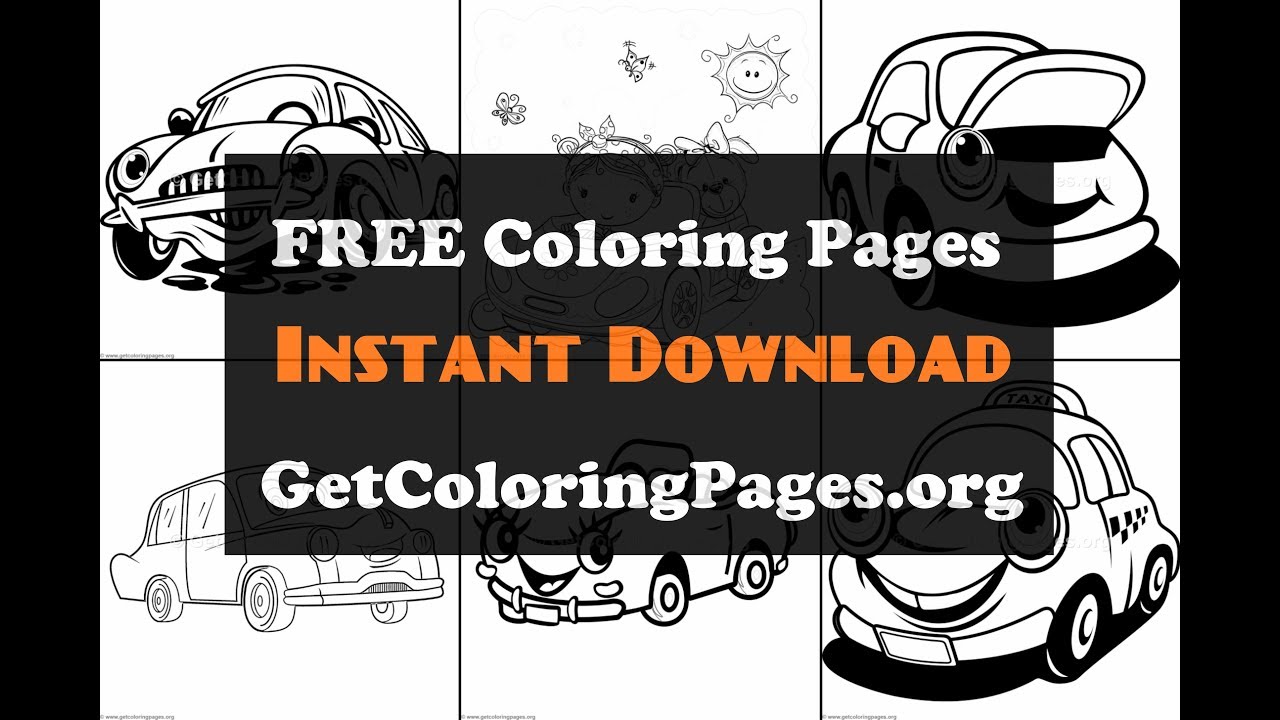 Car coloring pages free printable