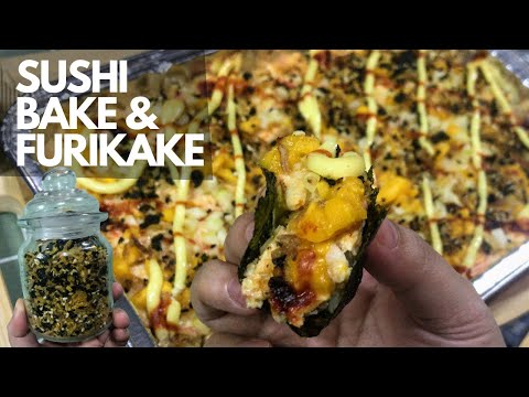 HOW TO MAKE HOMEMADE FURIKAKE & EASY SUSHI BAKE RECIPE | Kani Salmon Baked Sushi | Ljames Kitchen
