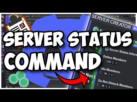 [NEW] - Discord Bot SERVER STATUS command! || Discord.js V14