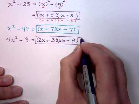 Factoring Difference of Squares - Definition & Examples - Expii