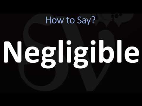 How to Pronounce Negligible? (CORRECTLY)