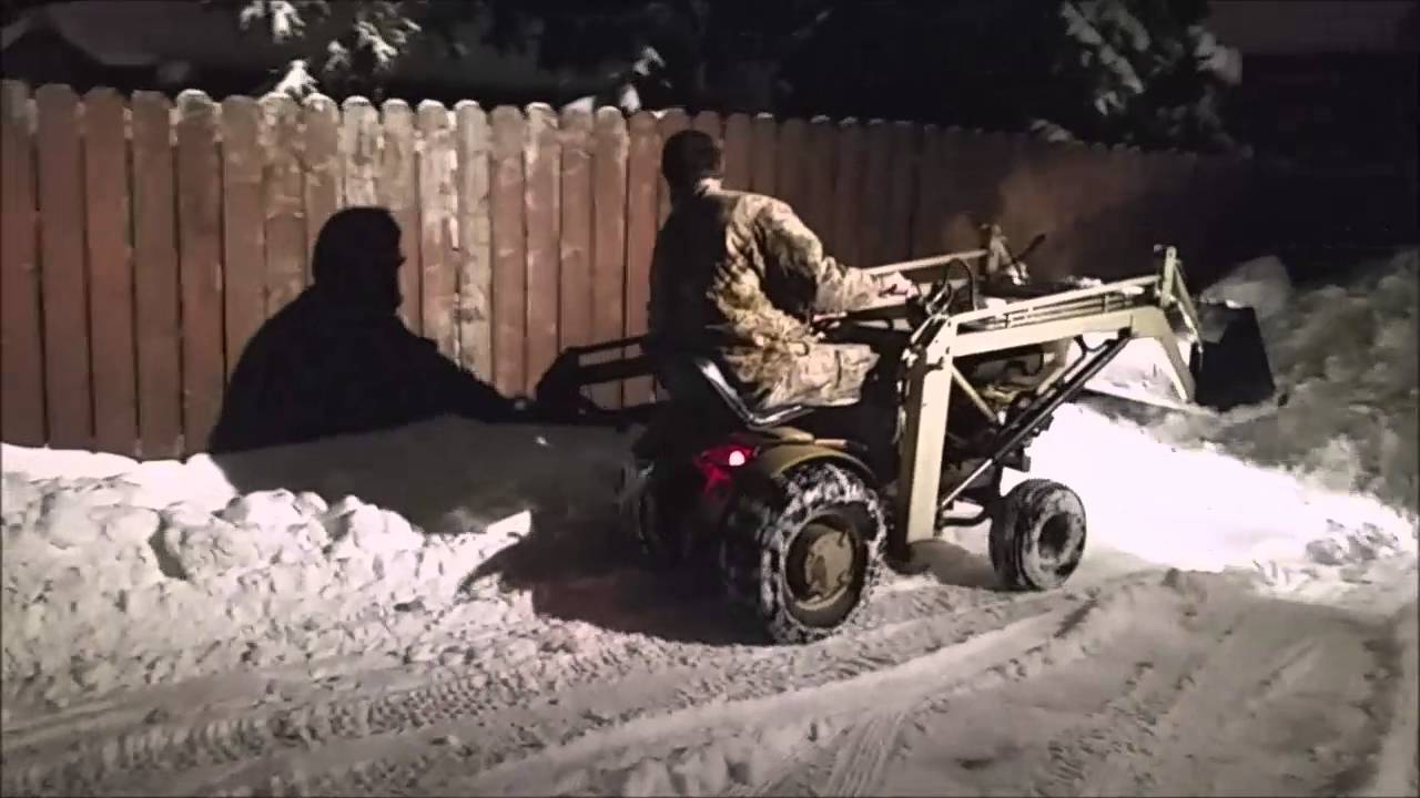 PLOWING SNOW Sears Suburban Loader