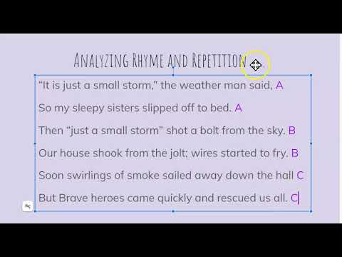 Analyzing Rhyme and Repetition