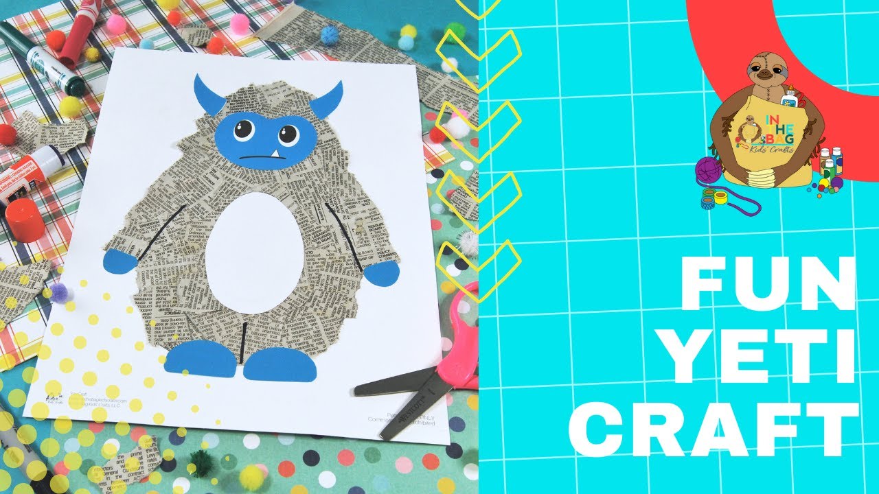 Adorable Yeti Craft for Kids (with Free Printable)