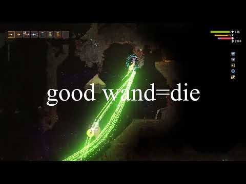 get a op wand in noita for op death noita GOTY edition