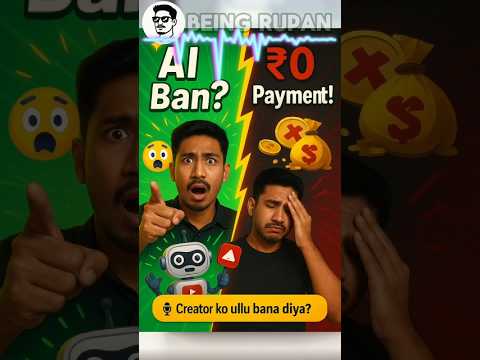 YouTube AI Video Ban Kar Raha Hai! 🚫 Monetization Gone #youtubepolicy #shorts