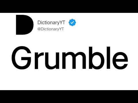 Grumble Meaning in English