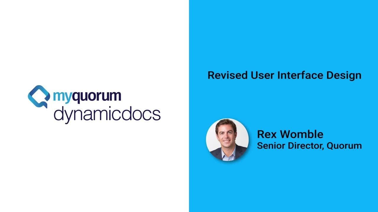 DynamicDocs - Revised User Interface Design