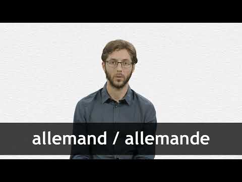 English Translation of “ALLEMAND” | Collins French-English Dictionary