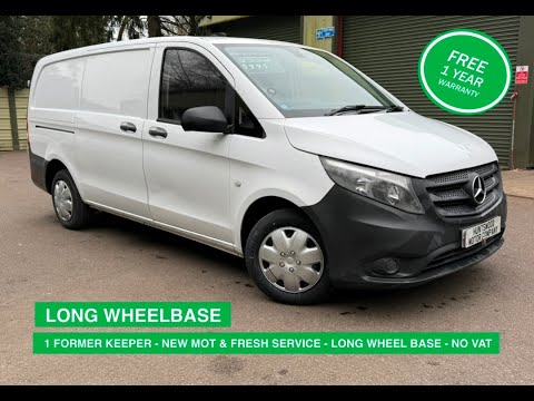 2015 MERCEDES VITO 111 CDI MANUAL LONG WHEELBASE VAN FOR SALE