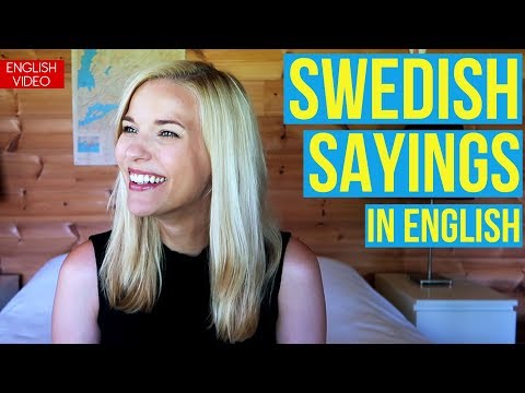 Swedish Sayings in English