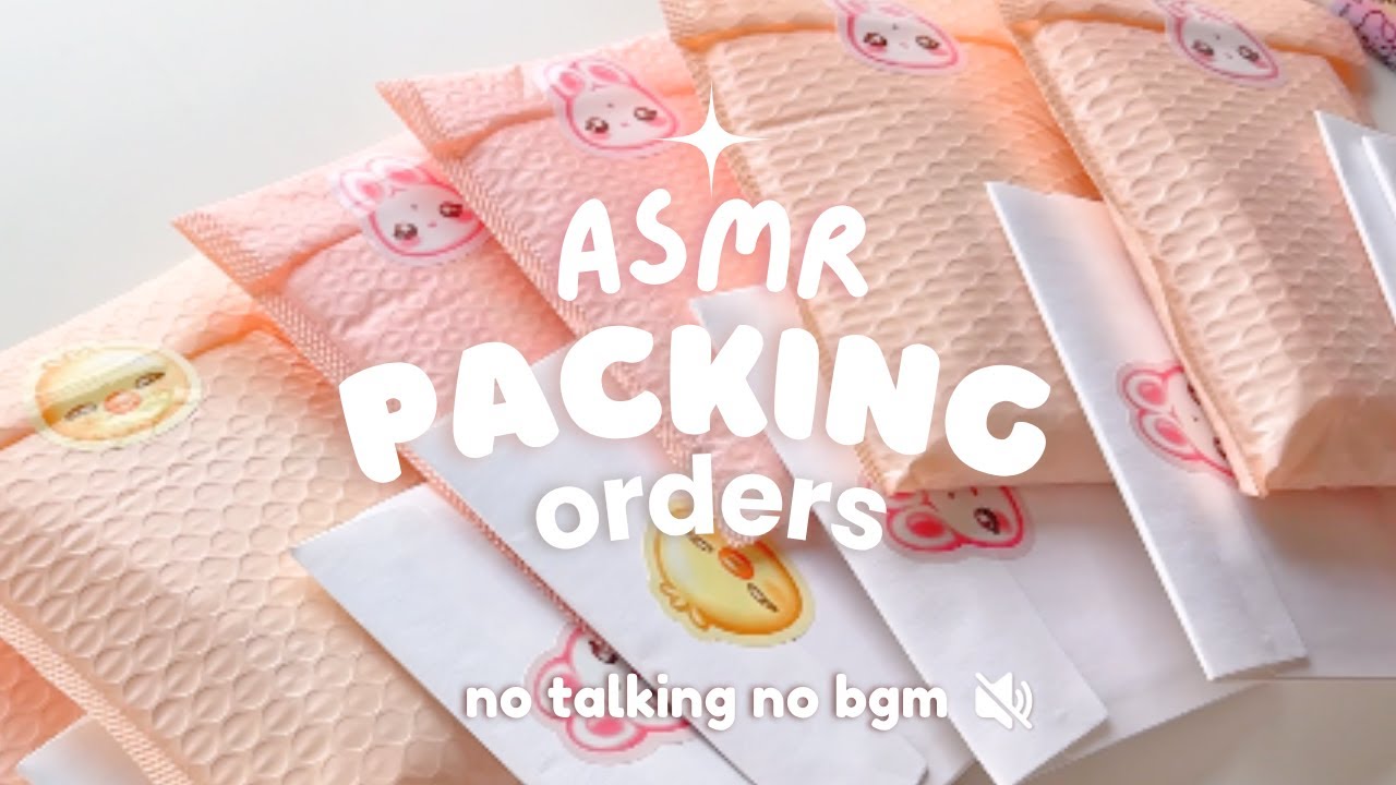 Packing orders for my stationery business 09 💌✨ | ASMR packing sounds, no talking, no bgm