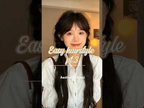 Easy twin braids hairstyle ๐โจ#shorts #trending #aesthetic #fyp #viral #shortsfeed