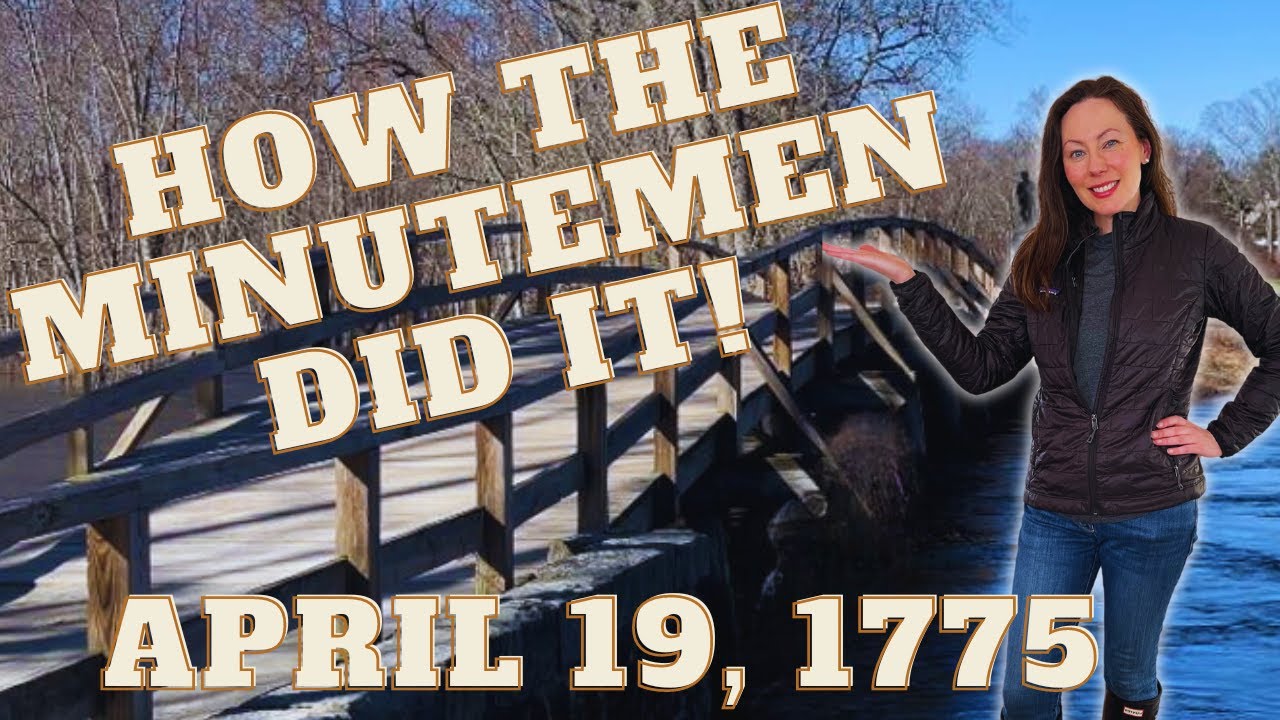 The MinuteMen March to OLD NORTH BRIDGE... WHAT HAPPENED NEXT 💥 April 19, 1775 #americanrevolution