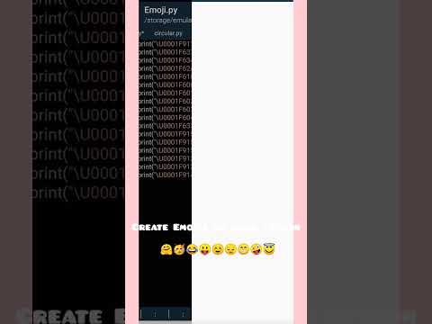 Emoji's Creation /Python Shorts/Easy Program/Python beginners Tutorial