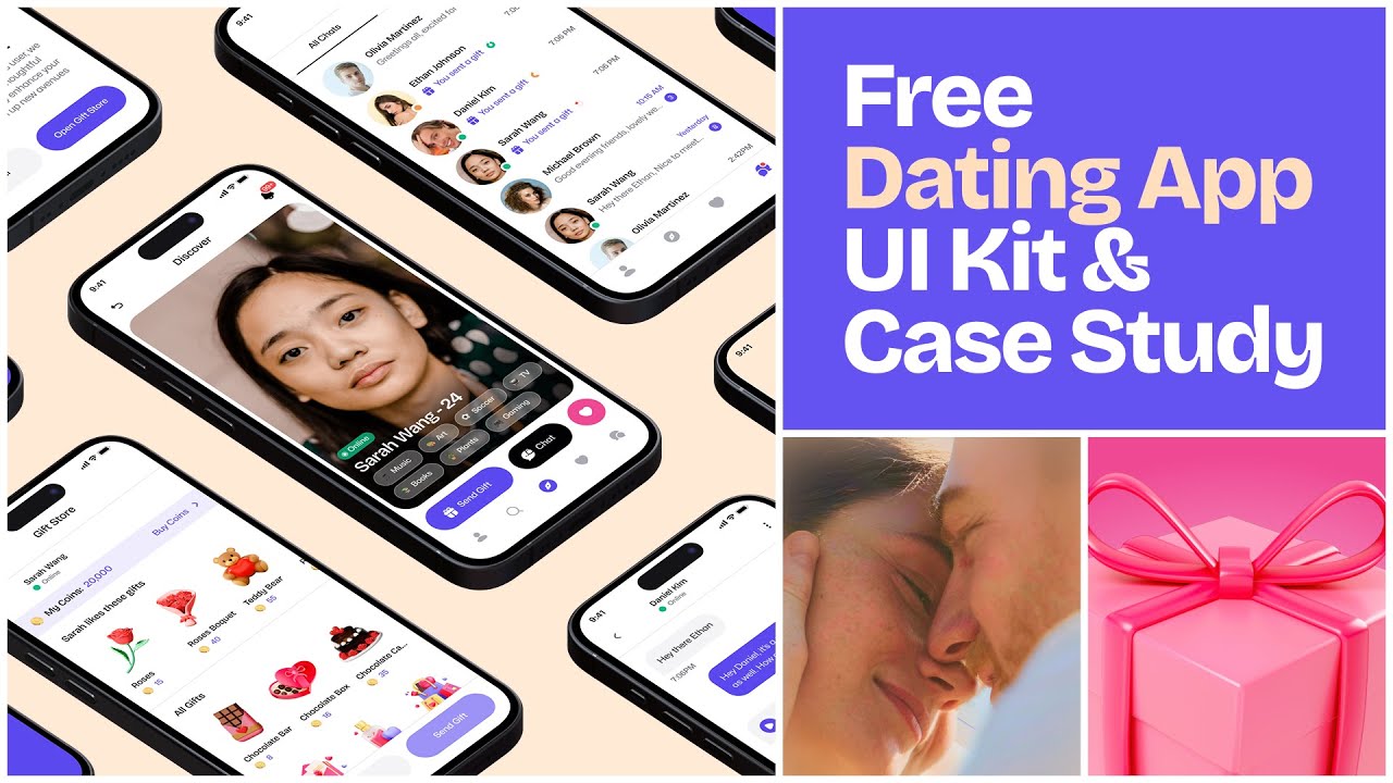 Free Dating App UI Kit & Case Study (Figma File Included)